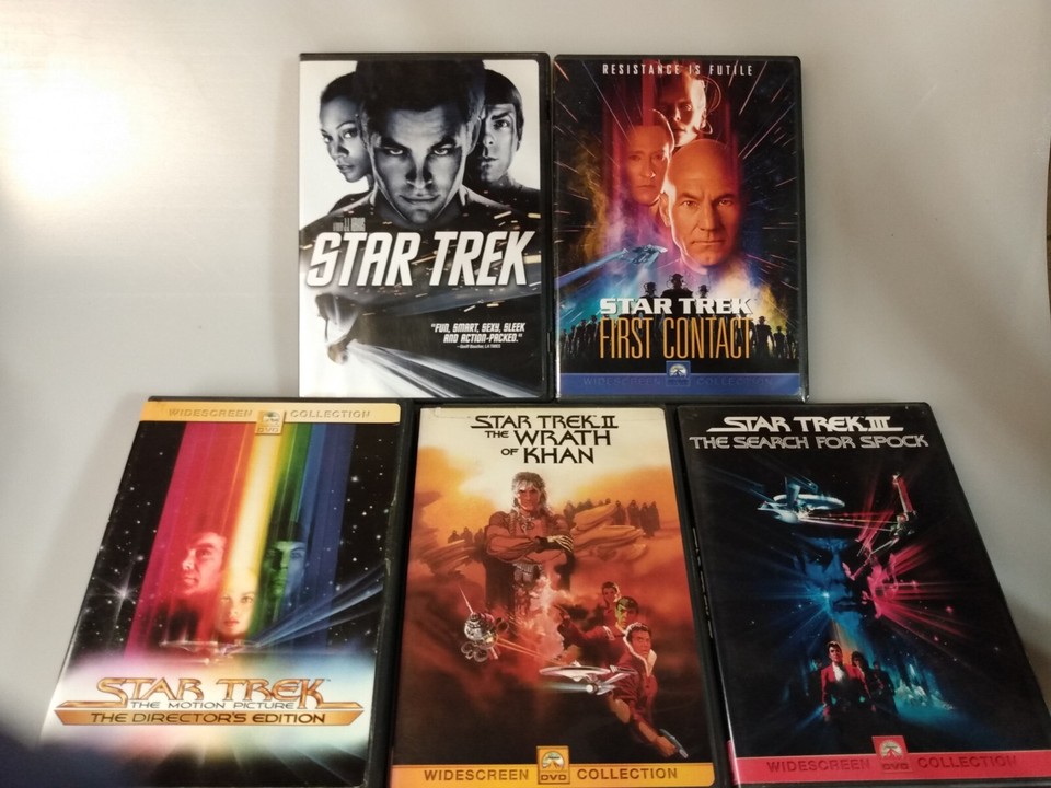 Star Trek Movie Collection DVD Lot 8 Films- Original Series and Next ...