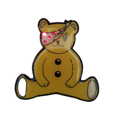 BBC Children In Need Pudsey Bear Twinkler Lights Vintage Enamel Pin ...