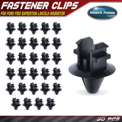 30Pcs 13mm Nylon Cowl Cover Grille Retainer Clips for Ford Lincoln ...