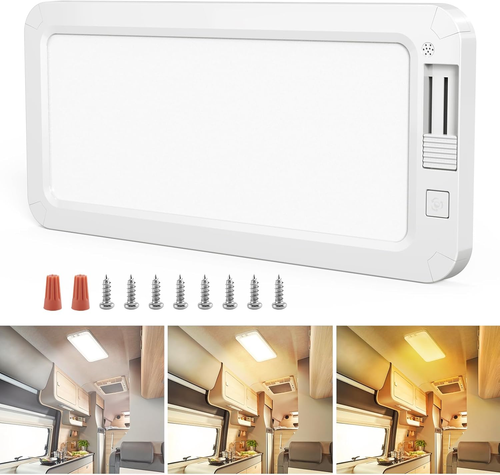 Plafoniera LED 12V per Camper,Lampada LED Camper 12V-30V 410LM Luci ...