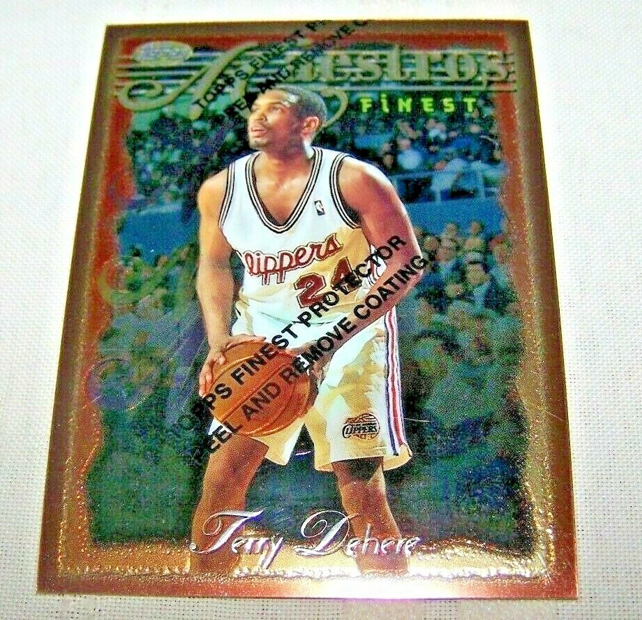 1996-97 Topps Finest Maestros Terry Dehere #97 w/ Coating Los Angeles ...