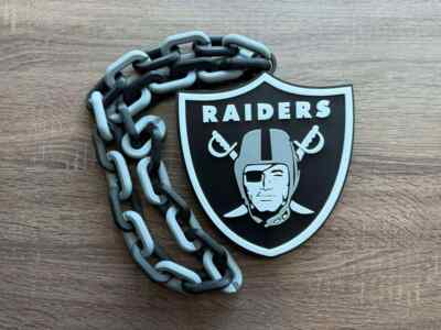 Las Vegas Raiders Oversized Chain Necklace – Bold Fan Pendant for True ...
