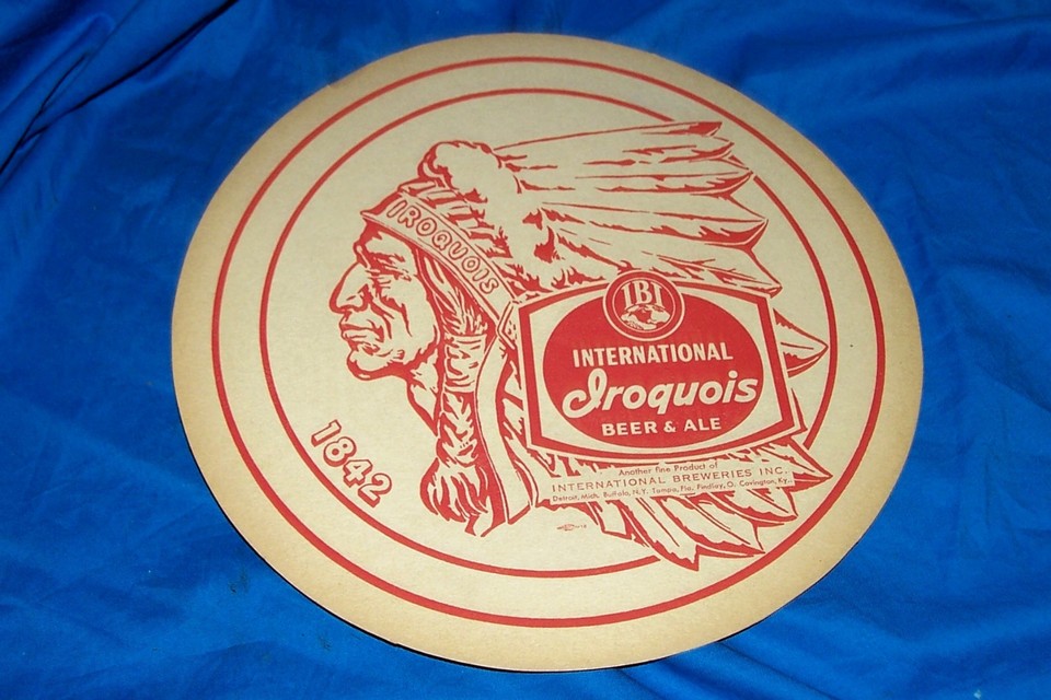 International Iroquois Beer Ale Tray Coaster 1842 Breweries Old Vintage ...
