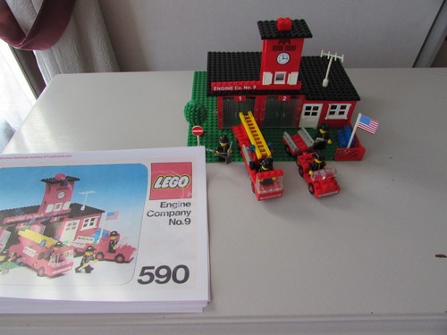 Lego vintage 590 caserne de pompier rare | eBay