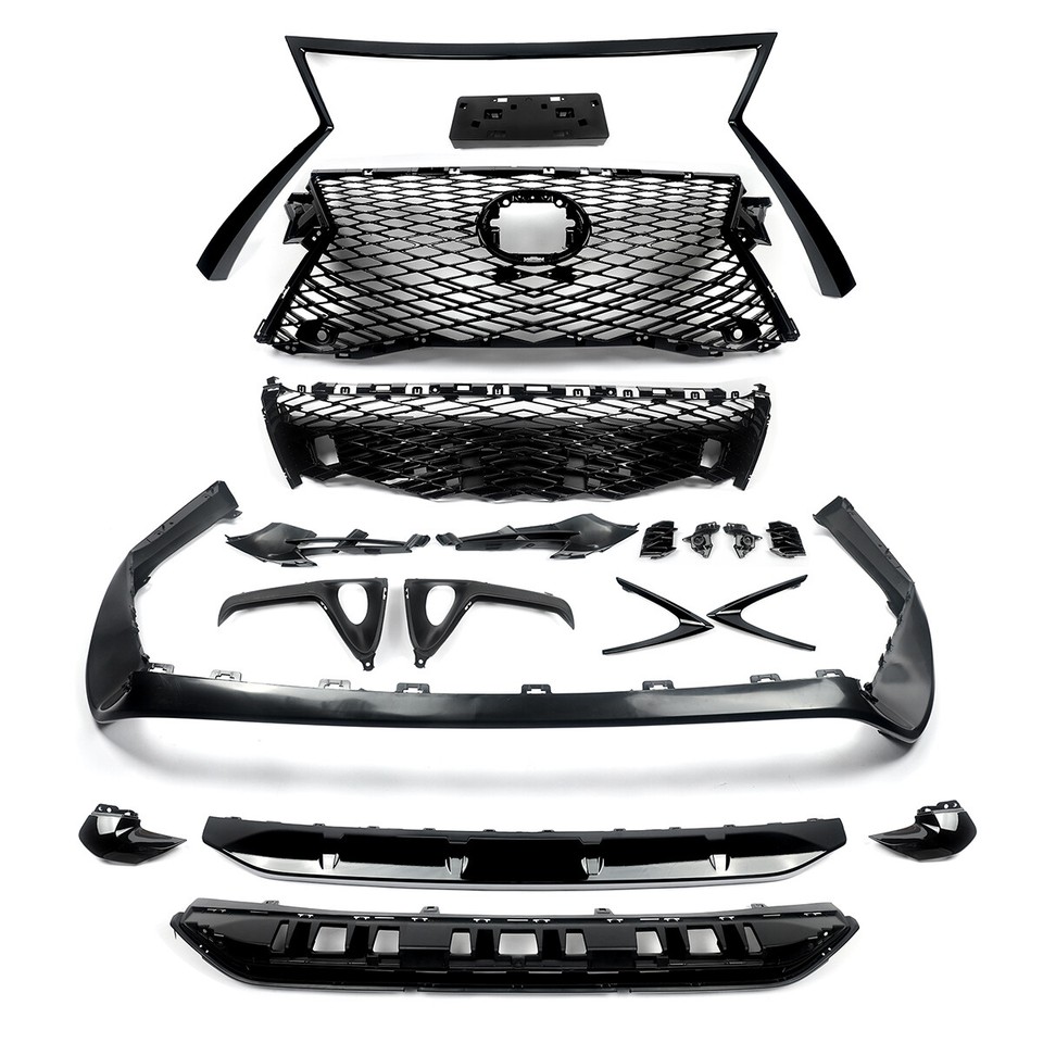 Front Bumper Grille Mesh+Sport Body Kit Trim Set For Lexus RX350 RX450 ...