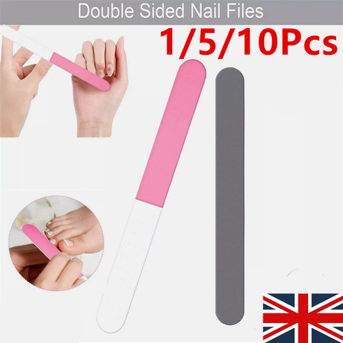 1-10x PRO 3 STEP NAIL BUFFER FILE SHINER | Double Sided Sanding Emery ...