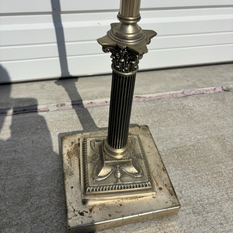 Vintage Brass/Bronze Floor Lamp Parts Only As Is | eBay