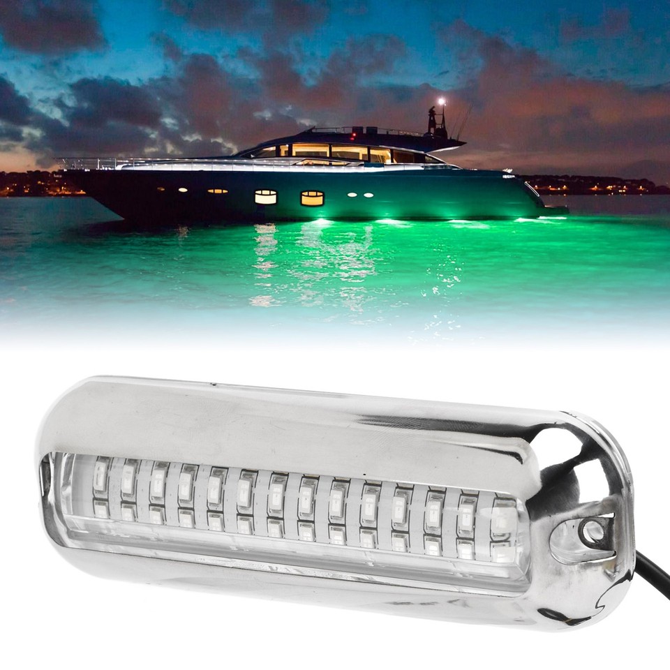 (Green Light) 1500LM Super Bright 42LED Boat Transom Light Marine ...