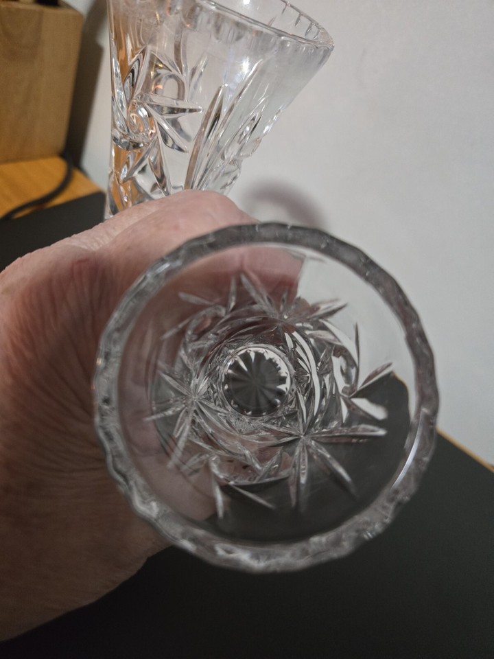 Vintage Lenox Fine Crystal 6" and 4" Matching Elegant Star Bud Flower Vases | eBay
