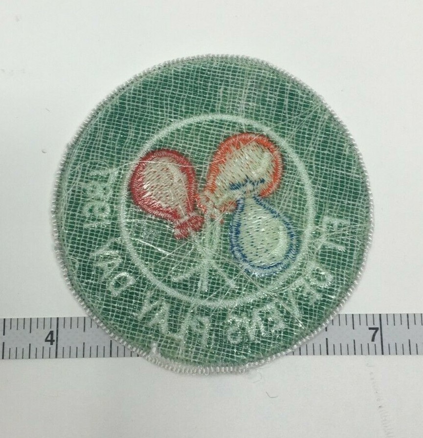 PATCH GSA Girl Scouts Ft Devens Play Day 1987 Balloons Red Green Blue ...