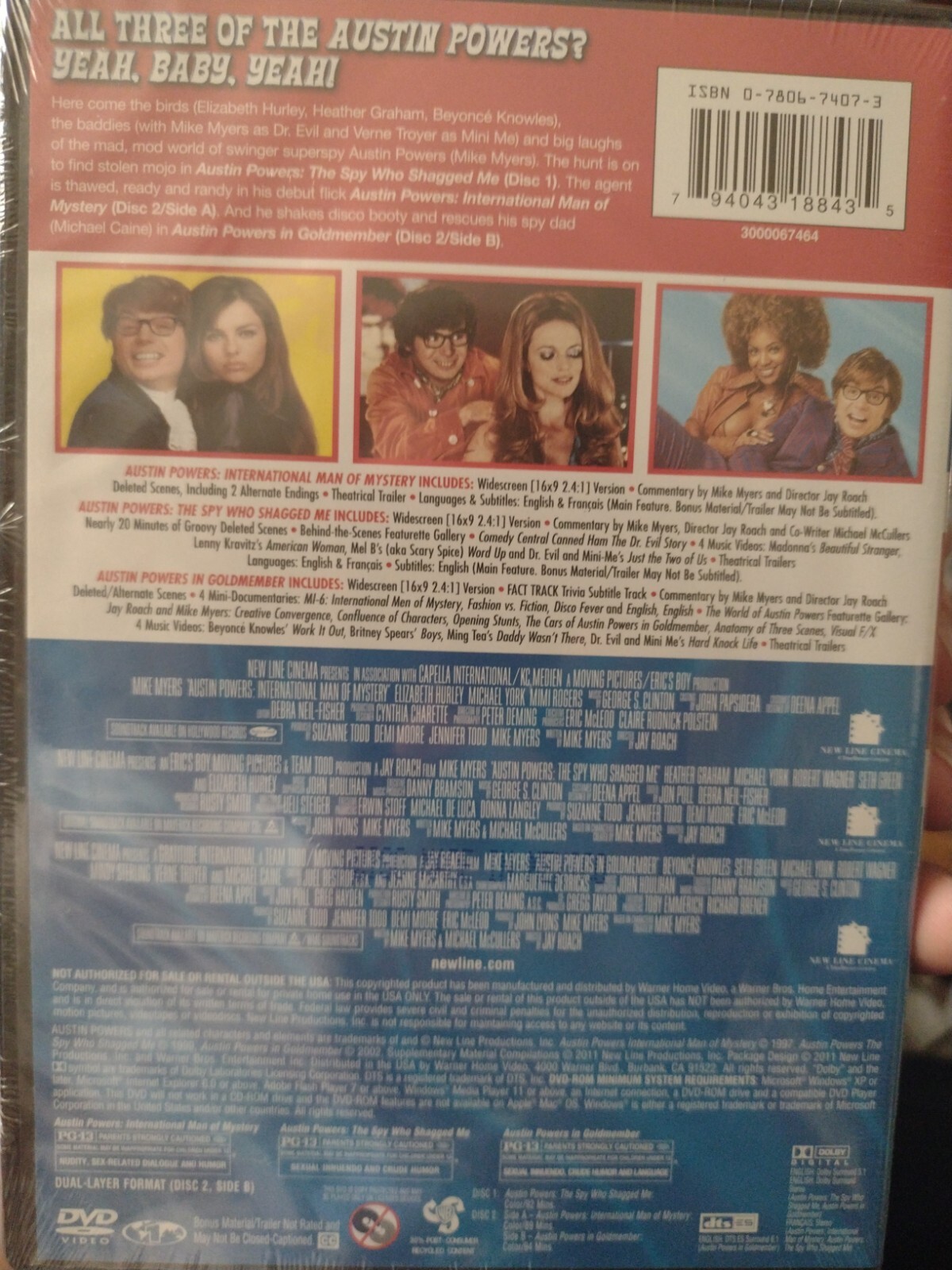 Austin Powers Trilogy - 3 Film DVD Collection - Brand New - Sealed! | eBay