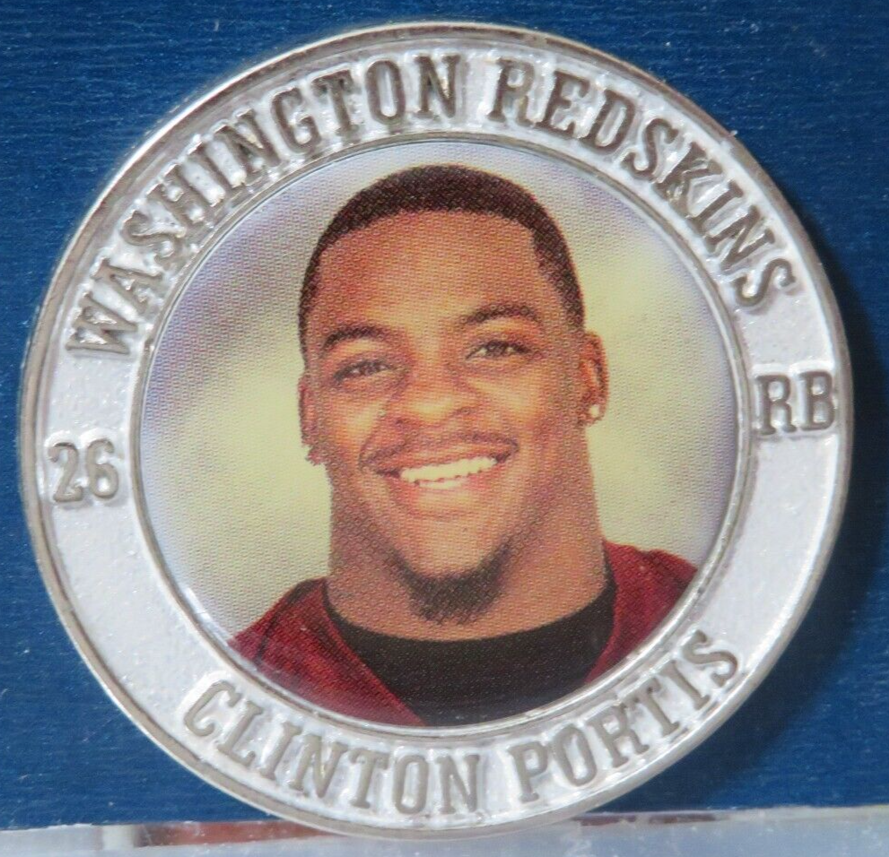 #8756 2005 USA TODAY NFL SUPERSTARS MEDALLION CLINTON PORTIS | eBay