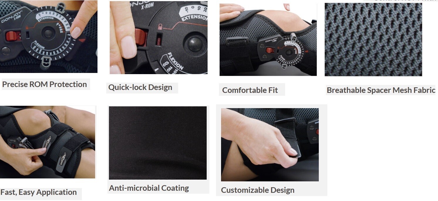 DonJoy Playmaker II X-ROM - ACL, PCL, LCL, MCL Post Op Ligaments ...