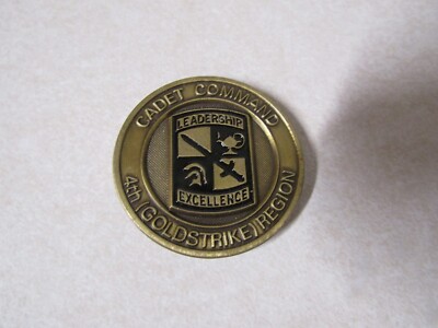 CHALLENGE COIN JROTC CADET COMMAND 4TH GOLD STRIKE REGION COLONEL | eBay