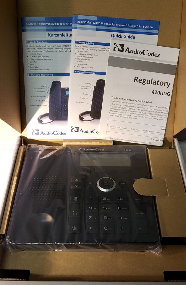 AudioCodes IP Phone 420HDG p/n GGWV00645 NEW | eBay
