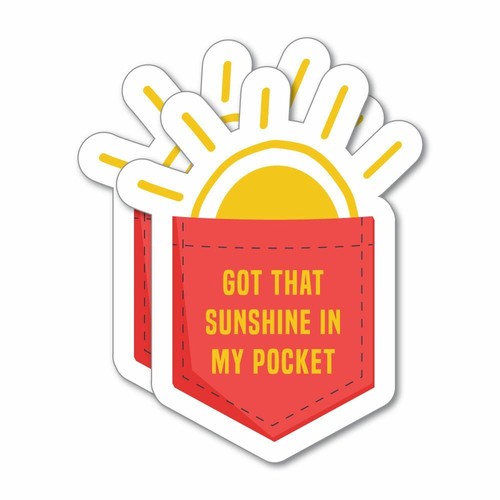 2X Got That Sunshine In My Pocket Sticker Decal Funny Popular Car ...