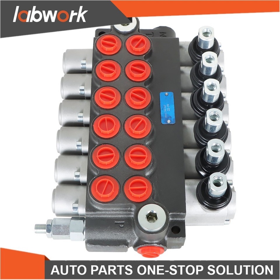 Labwork 6Spool Hydraulic Directional Control Valve 11gpm Adjustable ...