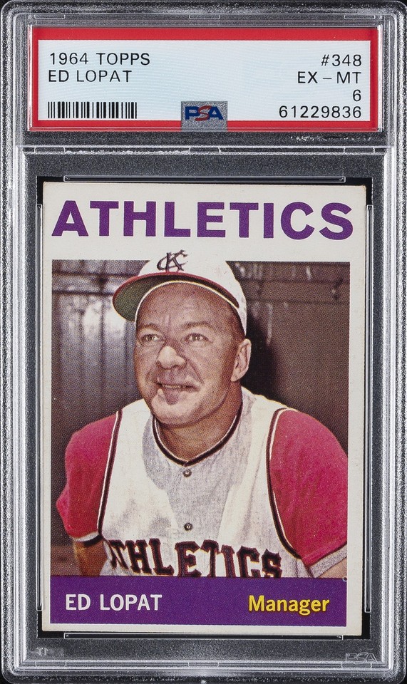 1964 TOPPS #348 ED LOPAT PSA 6 | eBay