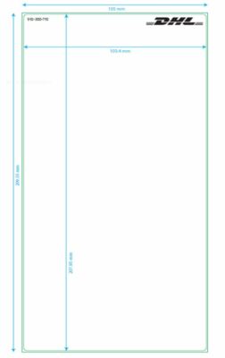 DHL Versandetiketten Paketschein Aufkleber Post 910-300-710 Paket ...