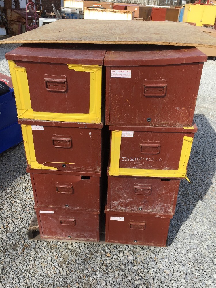 8 JOBOX Welder's Job Site Boxes, 30" W x 16" D x 12" H, 650990, Steel ...