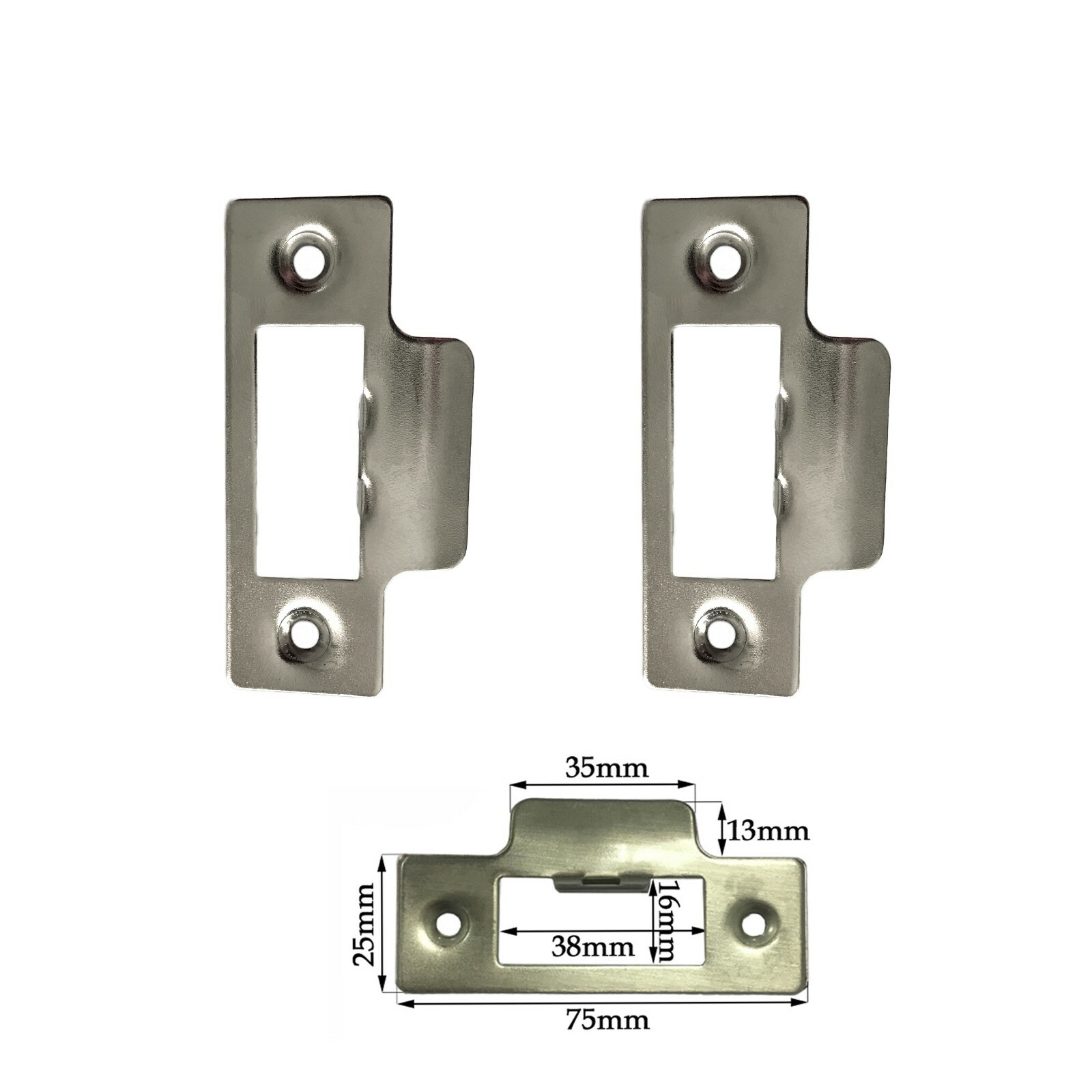Strike and Face Plates for Doors Tubular and Mortice Latch Premium UK ...