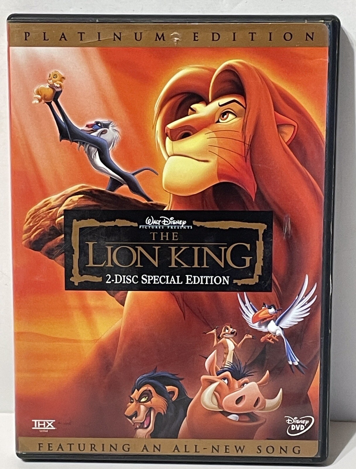 2003 The Lion King 2 Disc Special Platinum Edition DVD Booklets Plastic ...