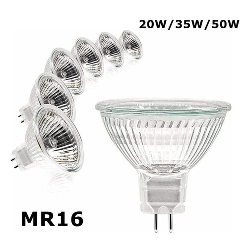 MR16 Halogen Light Bulbs 12V 50W GU5.3 2 Pin Spotlight Bulb 1/4/10 Pack ...