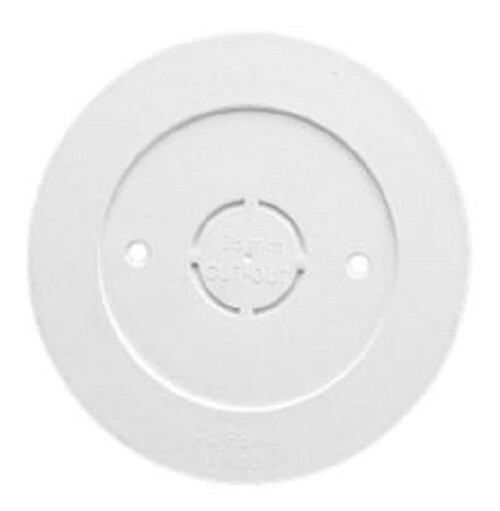 8x Clipsal RIGID PVC COVER FLANGES 100mm For Round Junction Boxes WHITE ...