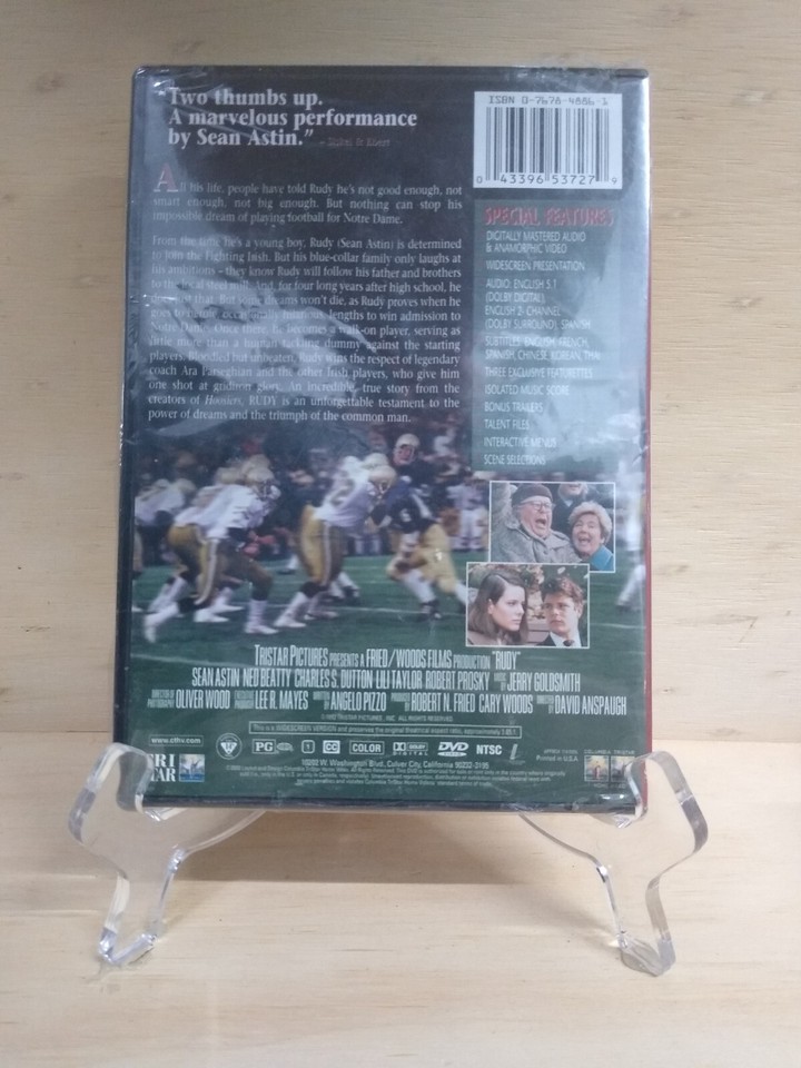 Rudy ,Sean Astin , Jon Favreau (Special Edition) NEW DVD | eBay
