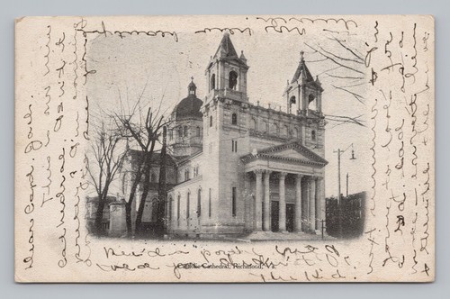 Postcard UDB Vignette Catholic Cathedral Richmond Virginia c1905 | eBay