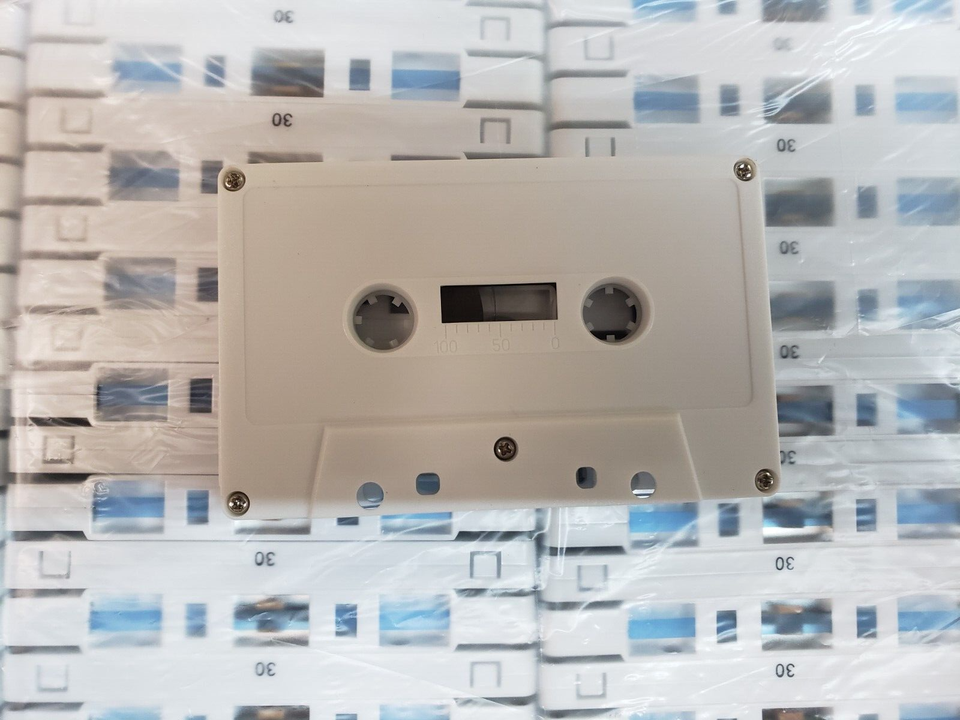 30 minute x 10, Bulk Pack White Blank Audio Cassette Tape High Speed ...