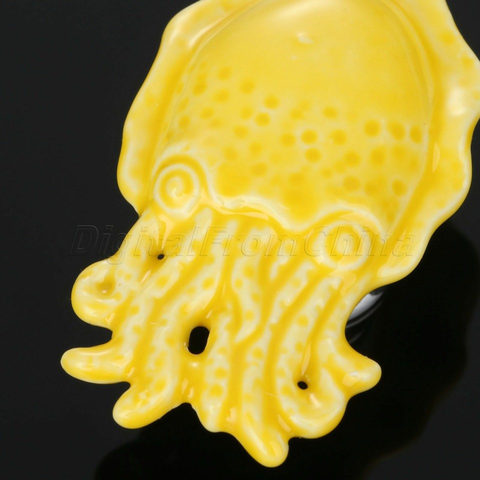 53*32*24mm Octopus Design Knobs Cabinet Wardrobe Ceramic Door Handles 7 ...