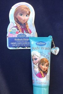 Disney Frozen Anna & Elsa Body Wash & Anna Bathtub Drops Bath Time Fun ...
