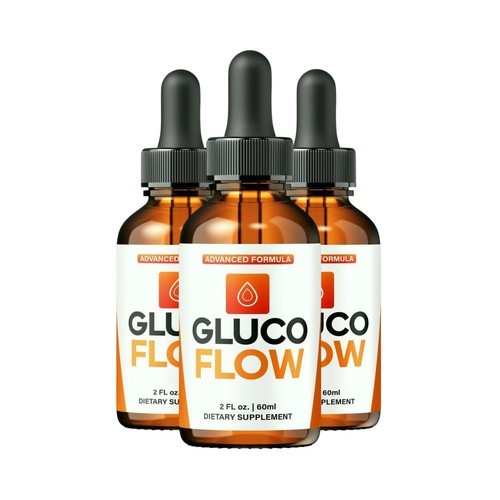 3-Pack GlucoFlow Drops, Gluco Flow Drops, Advanced Blood Formula ...