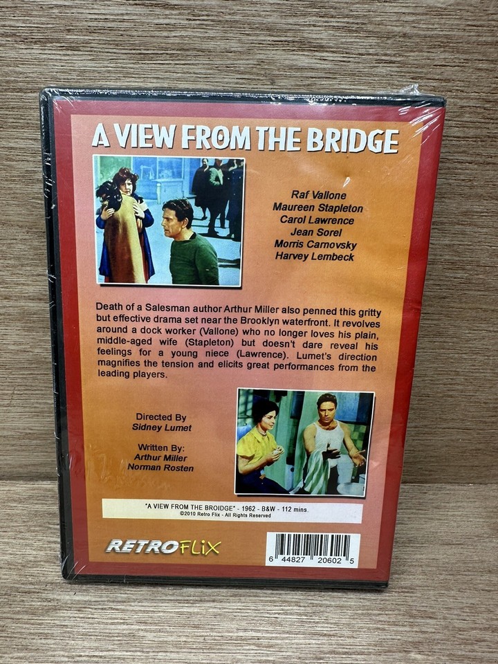 A View From the Bridge (DVD) Raf Vallone Jean Sorel Maureen Stapleton ...