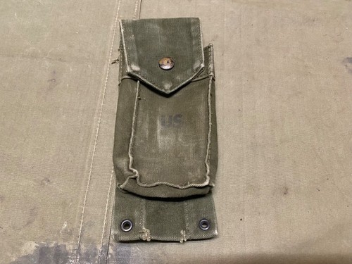 ORIGINAL EARLY VIETNAM WAR US ARMY M1961 20RD AMMO BELT POUCH | eBay