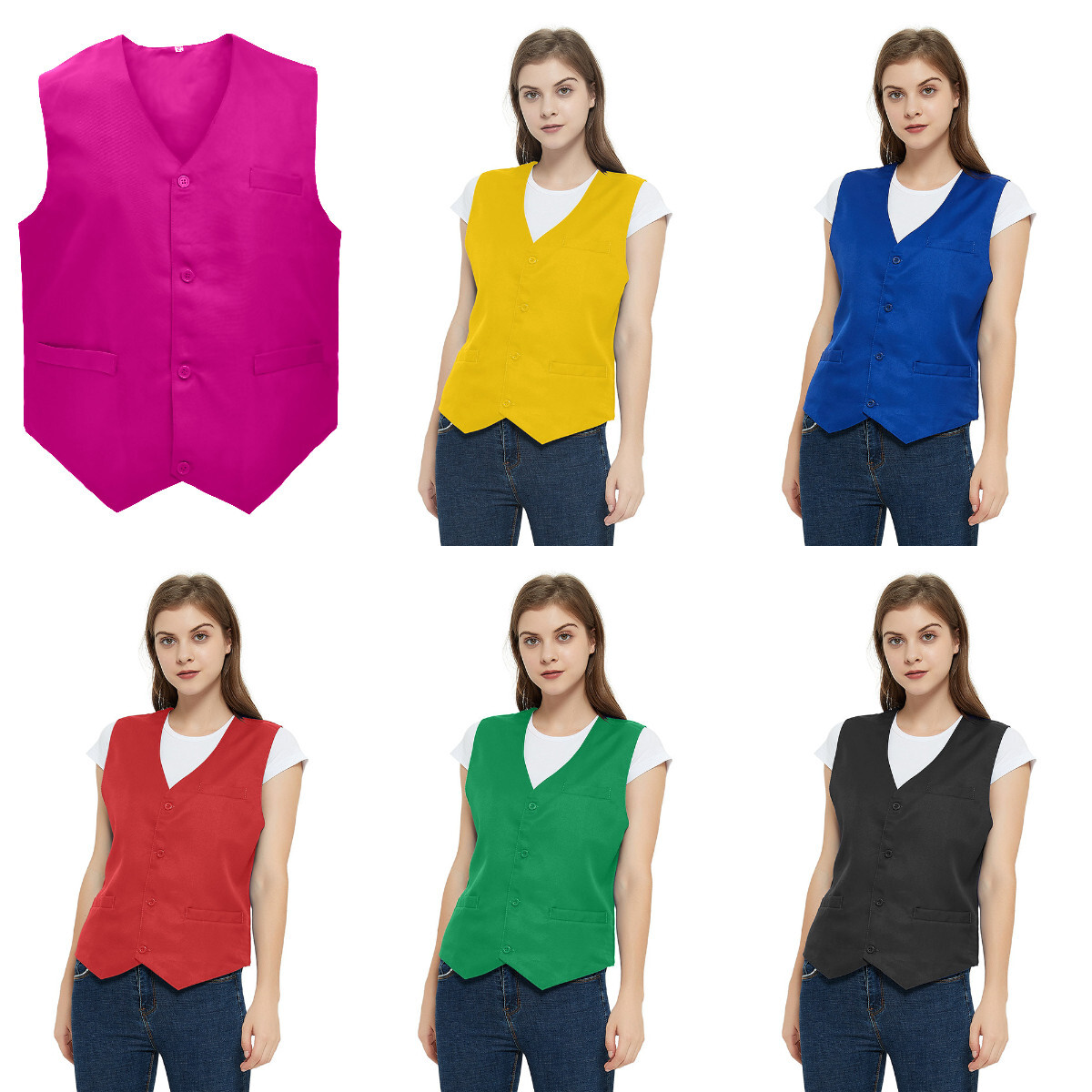 Uniform Work Vests Uniform Vest Basic, Business, Sweater, Jacket