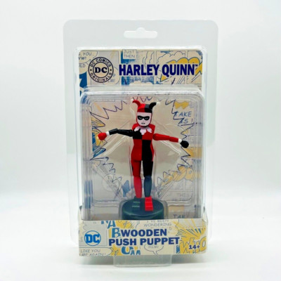 DC COMICS HARLEY QUINN WOODEN PUSH PUPPET | eBay
