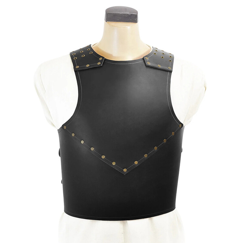 PU Leather Medieval Warrior Chest Armor Costume Armor Chest Vest ...