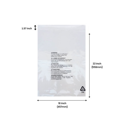 Garment Polybag Packaging Clear Plastic Opp Poly Bag with Suffocation ...