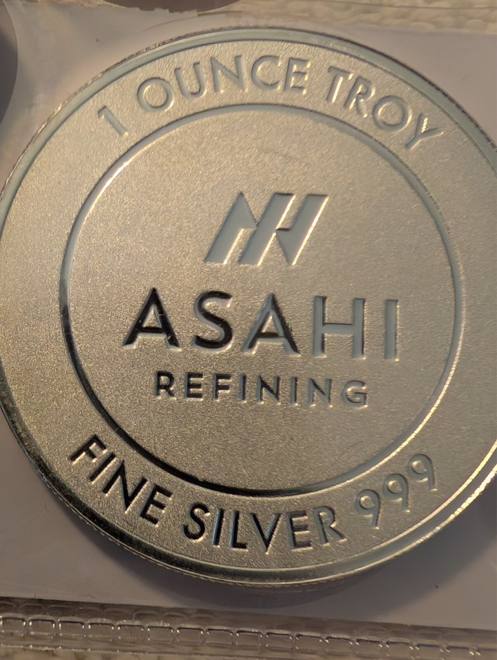 1 oz Silver Round - Asahi Refining .999 Fine NEW | eBay