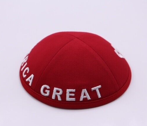 KIPA MERICA GREAT inaugural kippah Jews for TRUMP yarmulke 2024 MAGA ...