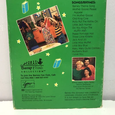 Barney & Friends Rhymes Mother Goose VHS | Grelly USA