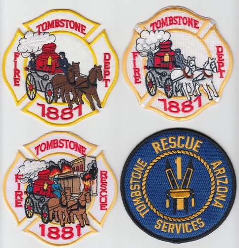 Tombstone Arizona patches and stickers. See scans. See notes below. | eBay