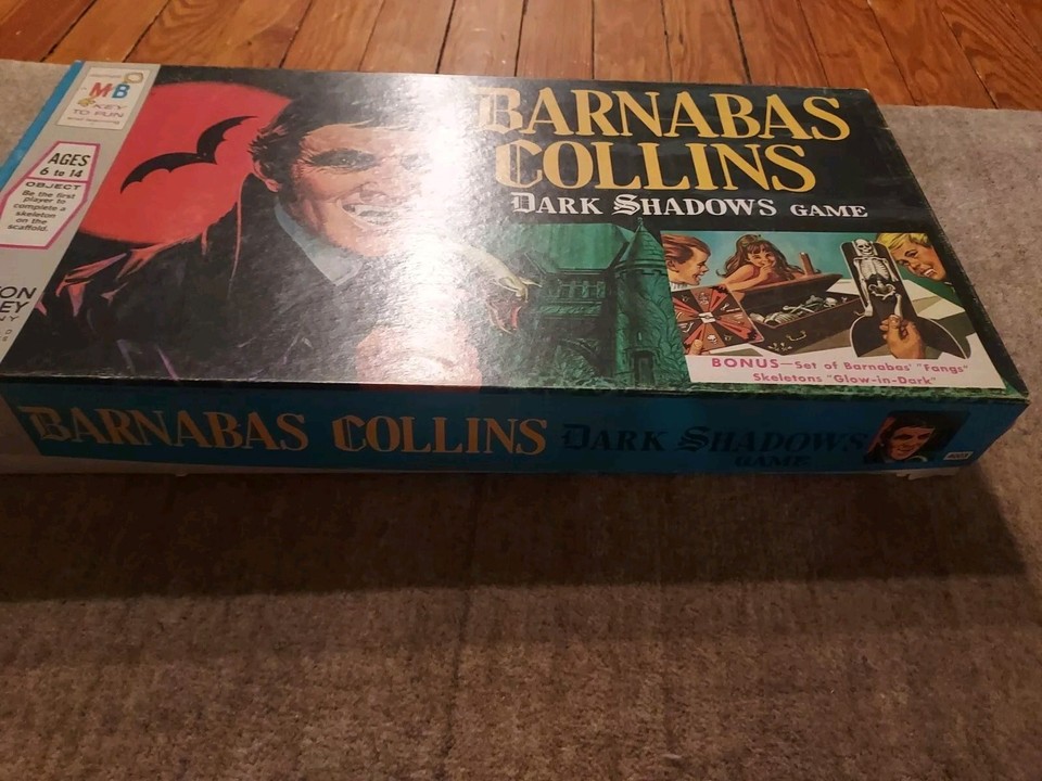 Vintage Milton Bradley BARNABAS COLLINS DARK SHADOWS GAME 1969 COMPLETE ...