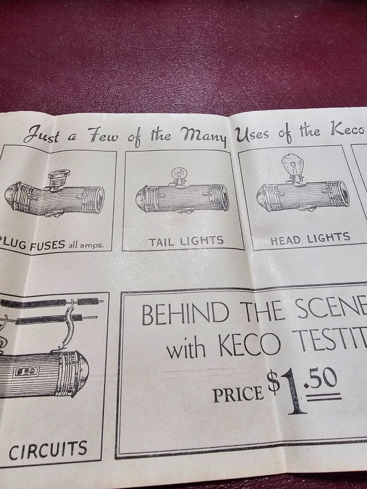 Antique Flashlight fish eye bulb Circuit tester Testit Fuse Electrician ...