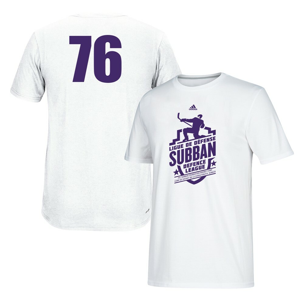 P.K. Subban Nashville Predators Adidas Men's White Defence League T ...
