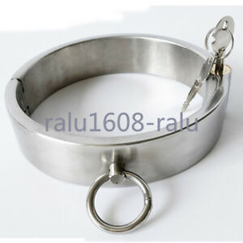 Stainless Steel Binding Slaves Neck Collar Couples Game Locking ...