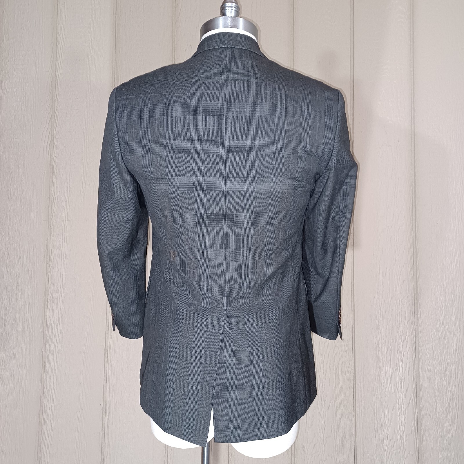 CHAPS Blazer Mens 38R Gray Suit Jacket Sport Coat RALH LAUREN VINTAGE ...