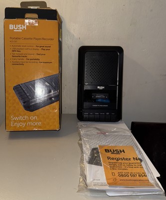Bush KCS-317 Portable Cassette Player & Recorder USB, AUX New (No Plug ...